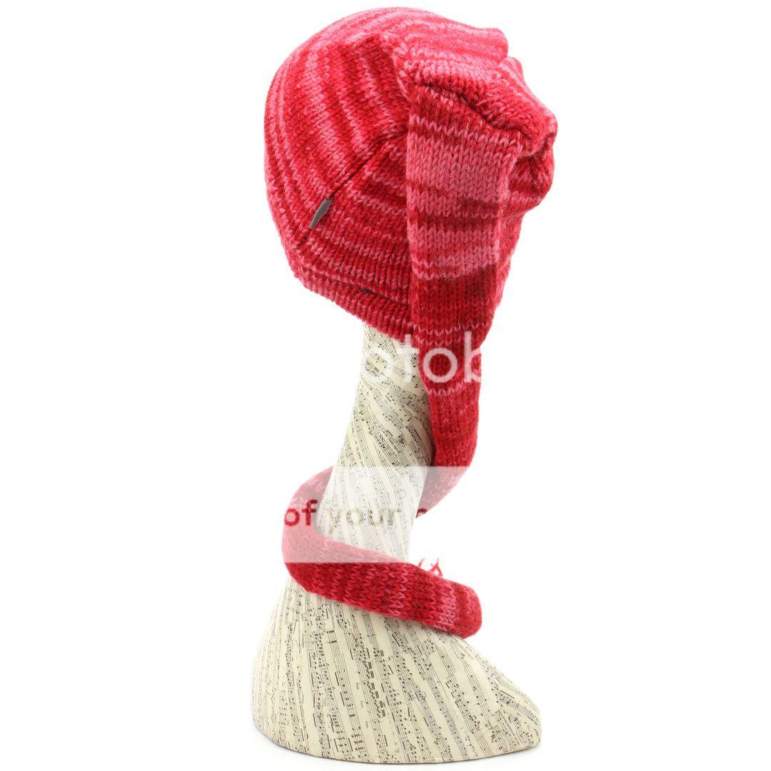 Wool Tail Hat Knit Lined Fleece Tinky Winky Space Dye Festival Loud ...