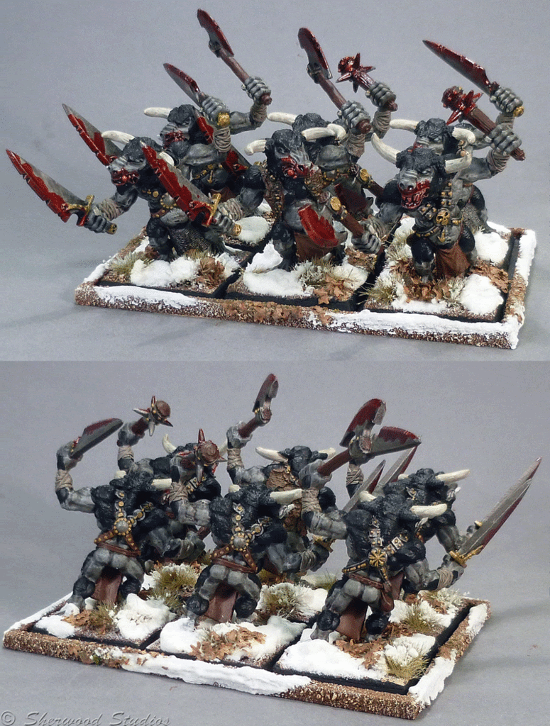 Expertly Painted Warhammer: Large Beastman / Beastmen Army